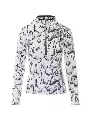 JETSET Ginger Snake-print Half-zip Sweatshirt