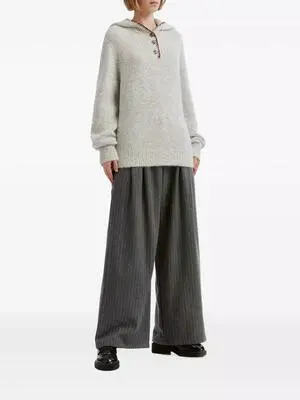 B+AB Pinstripe-pattern Pleated Trousers