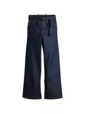 Sacai X Levi's Belted Wide-leg Jeans - Blue