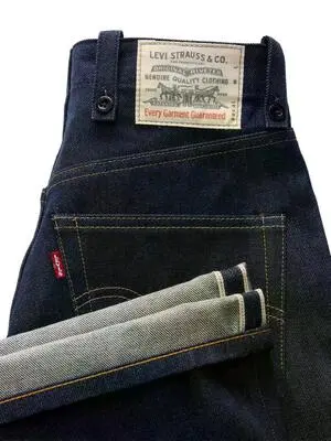 Sacai X Levi's Belted Wide-leg Jeans