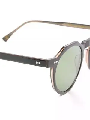 LESCA Bloc Geometric-frame Sunglasses
