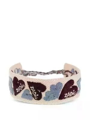 Zadig&Voltaire Woven Heart Bracelet - Neutrals