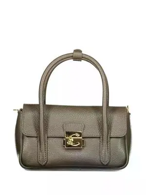 COCCINELLE Mini C-me Lock Grained-leather Tote Bag - Brown