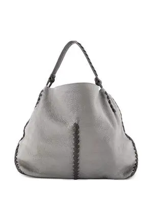 BOTTEGA VENETA Open Cervo With Intrecciato Detail Medium Hobo Bag