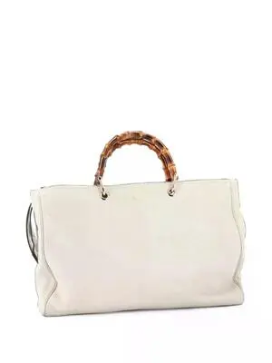 Gucci Bamboo Shopper Leather Large Tote Bag