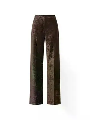 Seventy Crushed-velvet Wide-leg Trousers