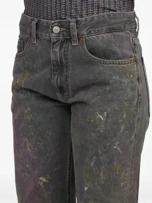 MAISON MARGIELA Paint-splatter Straight-leg Jeans