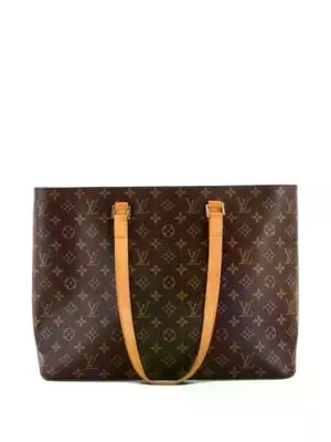 LOUIS VUITTON Luco Handbag Monogram Canvas Tote Bag - Brown