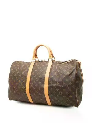 LOUIS VUITTON 2000 Monogram Keepall Bandouliere 50 Travel Bag