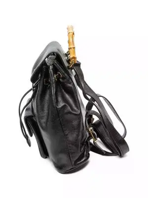 Gucci Mini Bamboo Leather Backpack