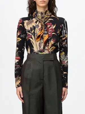 Etro Square Scarf In Pure Silk With Paisley Print And Straight Hem