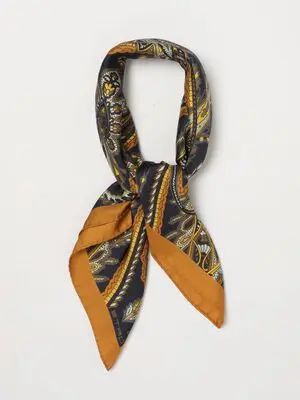 Etro Square Scarf In Pure Silk With Paisley Print And Straight Hem