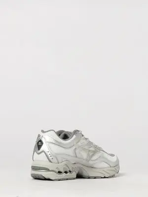 Mizuno Wave Mustang Ls Low-top Sneakers In Vegan Leather And Mesh With Applied Logo