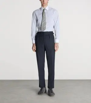 Dunhill Wool Pleated Trousers