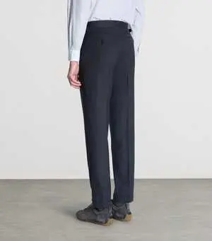 Dunhill Wool Pleated Trousers
