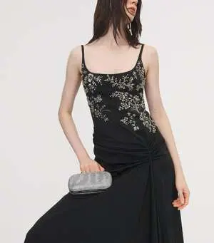 Alexander McQueen Crystal-embellished Knuckle Clutch Bag