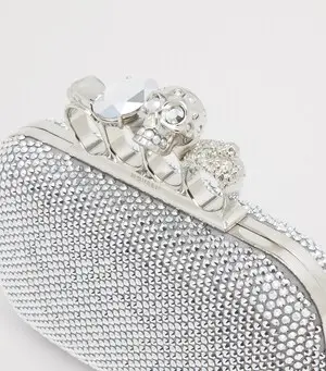 Alexander McQueen Crystal-embellished Knuckle Clutch Bag