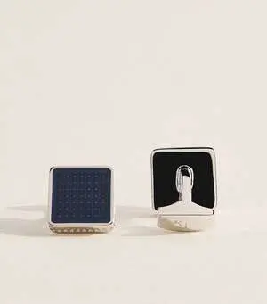 Tateossian Giza Ice Cufflinks - Navy