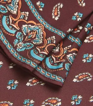 DÔEN Silk-blend Paisley Davina Midi Dress
