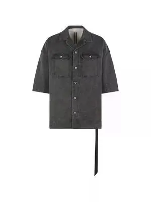 Rick Owens Button-down Short-sleeve Shirt - Grey