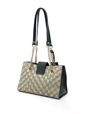 Gucci 2016-2026 Small Gg Supreme Bee Padlock Tote Bag