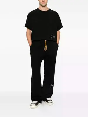 Rhude Logo-embroidered Raglan-sleeve T-shirt