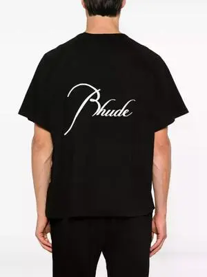 Rhude Logo-embroidered Raglan-sleeve T-shirt