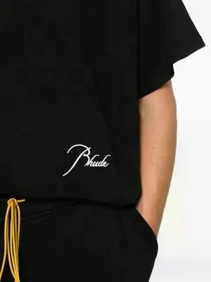 Rhude Logo-embroidered Raglan-sleeve T-shirt