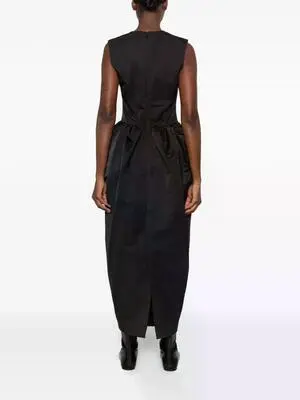 AMI Paris Gathered Sleeveless Dress