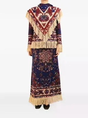 Rabanne Fringe-trim Knit Three-piece Set
