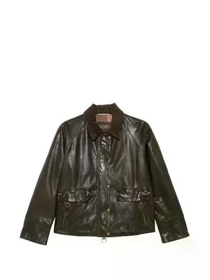 LEATHER AUTHORITY Glamis Leather Jacket - Brown