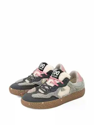 ID.EIGHT Uriduri Teddy-texture Paneled Sneakers