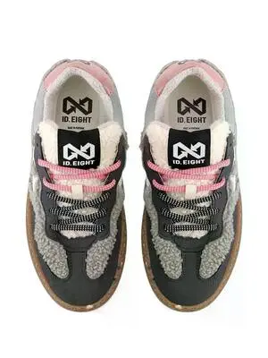 ID.EIGHT Uriduri Teddy-texture Paneled Sneakers