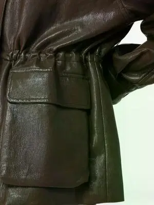 ELEH Drawstring-waist Pocket-detail Coat
