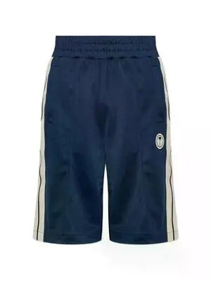 Palm Angels Side-stripe Logo-patch Shorts