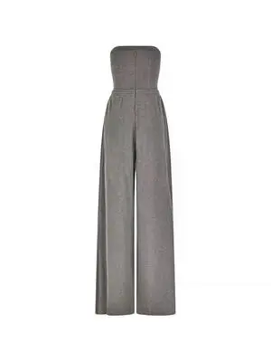 GIOVANNI BEDIN Strapless Wide-leg Jumpsuit