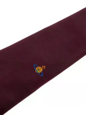 VIVIENNE WESTWOOD Orb-embroidered Silk Tie