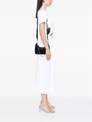 Prada 2019-2026 Mini Saffiano Trimmed Tessuto Re Edition 2005 Satchel - Black