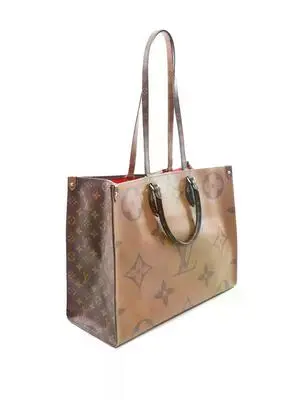 LOUIS VUITTON 2020 Monogram Reverse Giant Onthego Gm Satchel