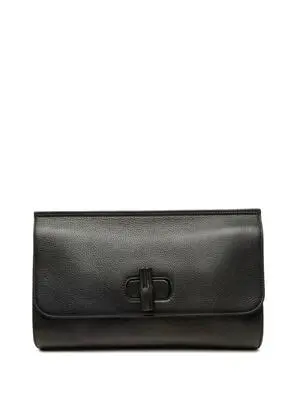 Gucci 2000-2015 Calfskin Bamboo Daily Clutch Bag - Black