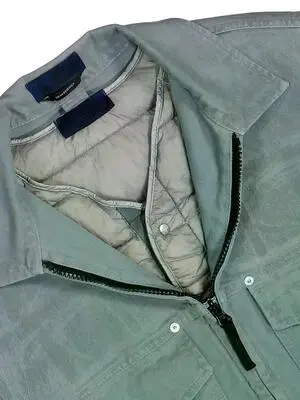Stone Island 4100002 Corroded Reflective Light Bull Denim-tc Jacket