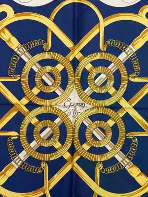 Hermès 20th Century Eperon D Or Silk Scarf 90 Scarves