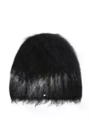 AND WANDER Brushed Beanie Hat - Black