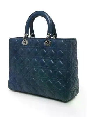 Dior 2014 Large Lambskin Cannage Lady Satchel