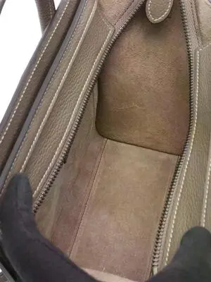 Celine 2010-2026 Nano Leather Luggage Tote Satchel