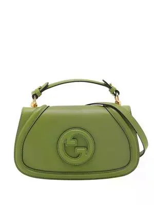 Gucci 2016-2026 Medium Calfskin Blondie Top Handle Bag Satchel - Green