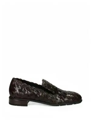 PONS QUINTANA Woven Leather Loafers