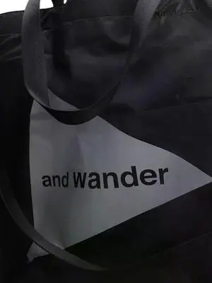 AND WANDER Logo-print Ripstop Tote Bag