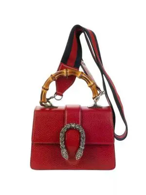 Gucci Mini Dionysus Bamboo Two-way Handbag - Red