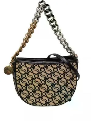 Stella McCartney 2010-2026 S Wave Canvas Frayme Satchel - Neutrals